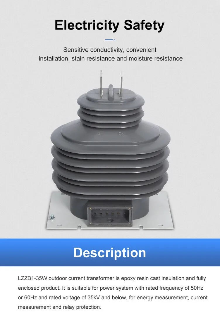 LZZB1-35W Current Transformer Medium Voltage Outdoor Current Transformer for Measurement ...