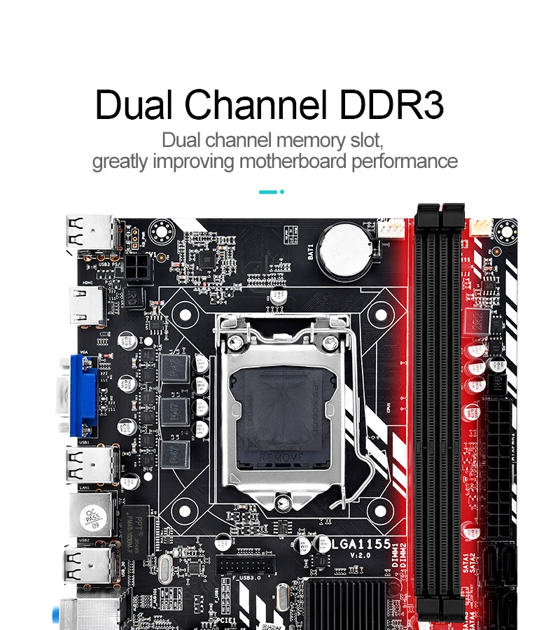 H61 mini ITX motherboard with h61 chipset LGA up to 16GB motherboard ...