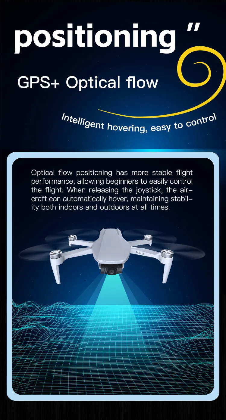 New Faith Mini 2 Professional 5.8Ghz 3-Axis Gimbal Brushless Drone 4K ...