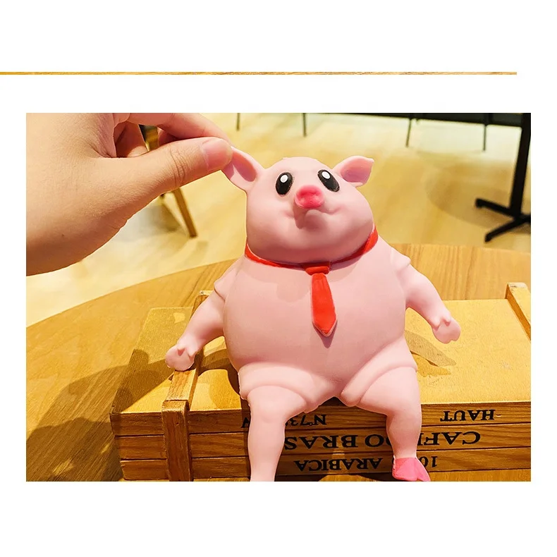 Stretchy Chubby Figure Piggy Squeeze Toy Soft Sand Tpr Toy For Stress ...