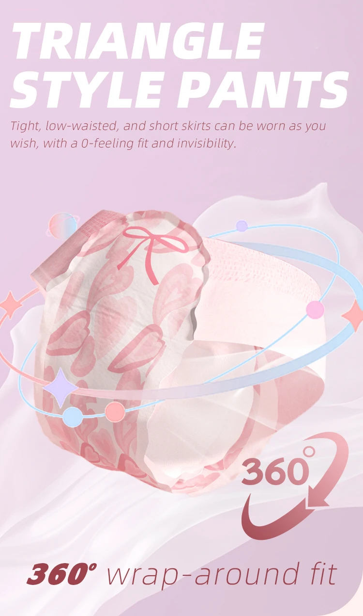 Eco Friendly Good Fit Bikini Lady Period Diaper Incontinent Underwear ...