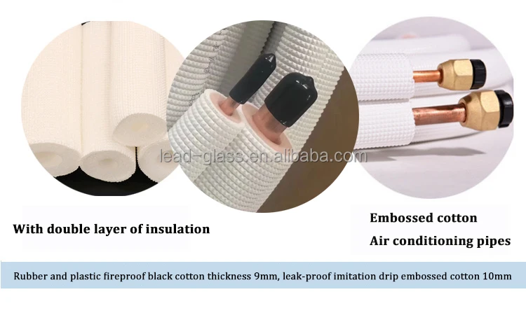 R32 Rubber Insulation Copper Tubing / 1/4" 3/8" 1/2" 5/8" 3/4" 7/8 ...