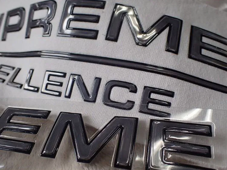 Custom 3D Silicone Heat Transfer Stickers with Logo