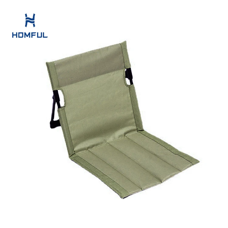 Homful Portable Lightweight Stadium Seat Padded Beach Mat Chair Ground ...