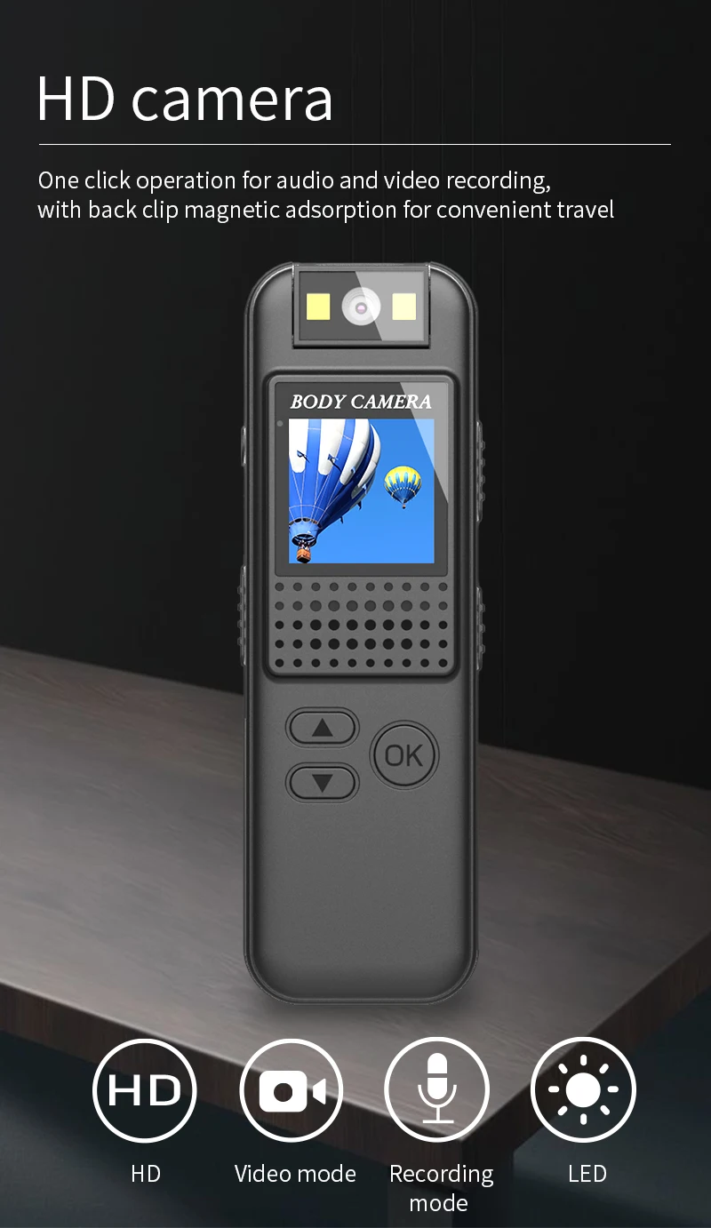 Super September New Design Security Chest Clip Mount Cs07 1080p Mini ...