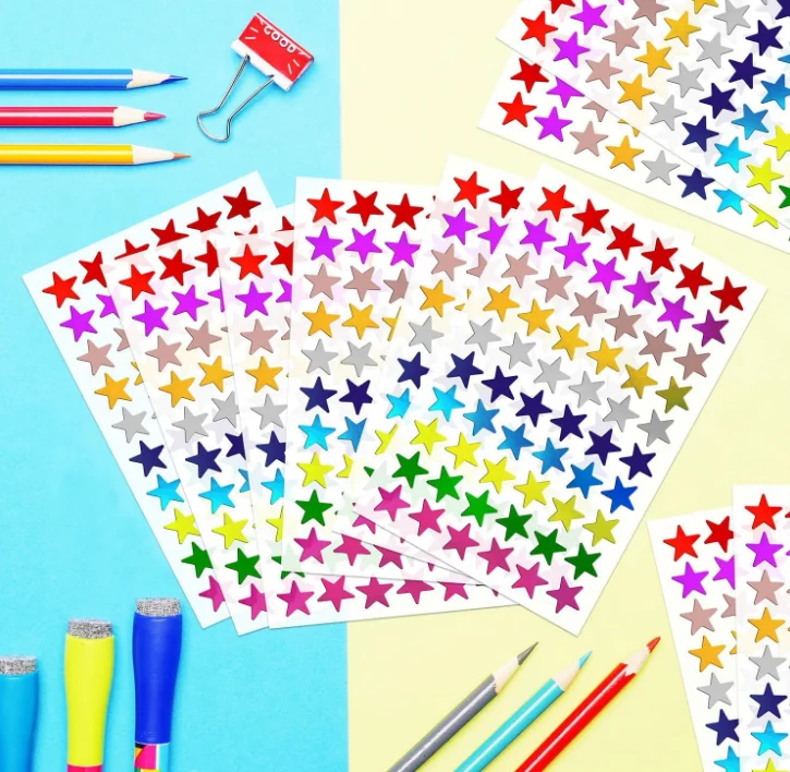 Wholesale Customization Shining Star Stickers for Kindergarten
