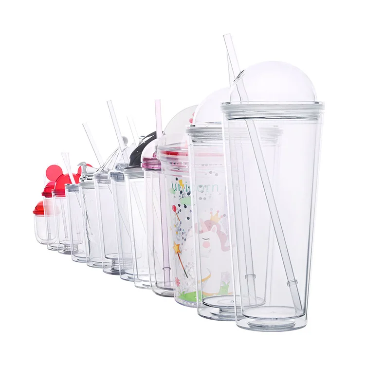 Reusable Transparent Custom Print Plastic Smoothie Ice Coffee Milkshake ...