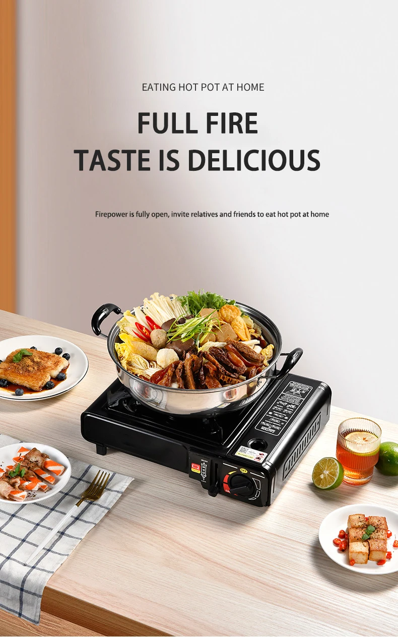 Estufa De Gas Dual Fuel Camping Kitchen Portable Gas Stove Burner ...