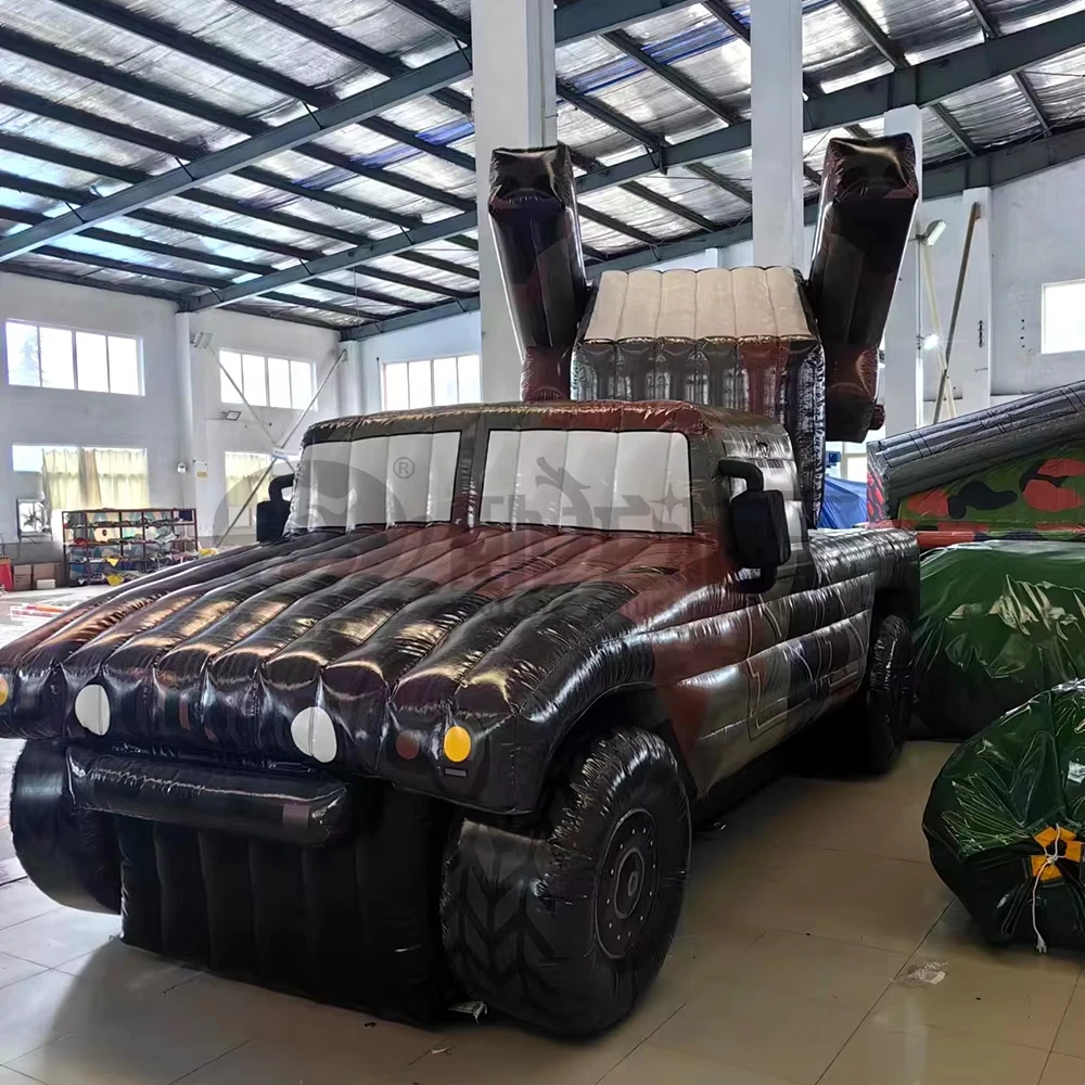 PVC inflatable cartoon customized Inflatable Missile Vehicle artificial ...