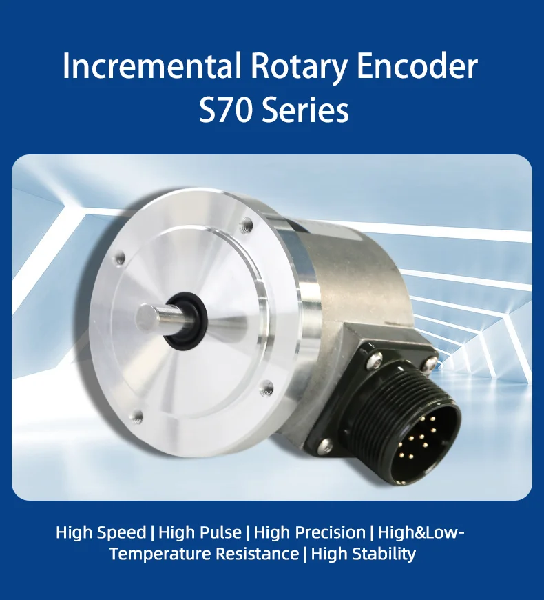 Rotary Encoder S70 Length Measurement Encoder Incremental Solid Shaft ...