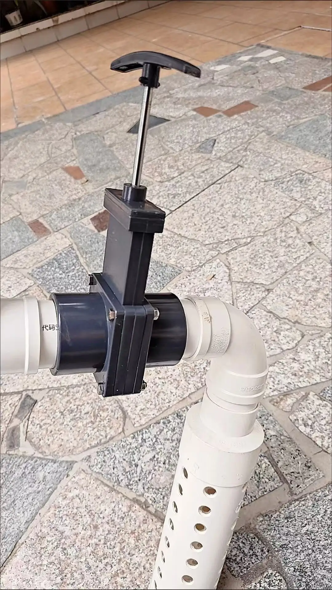 PVC Manual Plunger Valve Hand-Pull Plate Fish Pond Lift Gate Valve ...