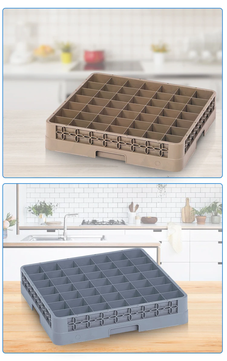 49-compartment Glass Rack And Tray Rack Plastic Glass Drying Rack Cup ...