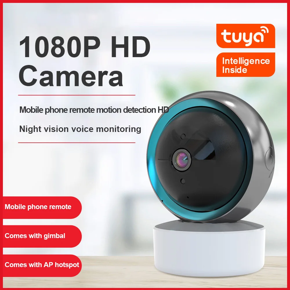 Tuya Mini IP Camera - 1080P Home Security with Night Vision