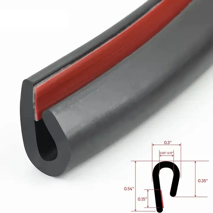 U-shaped Rubber Strip Profile Rubber Flexible U-shaped Channel ...