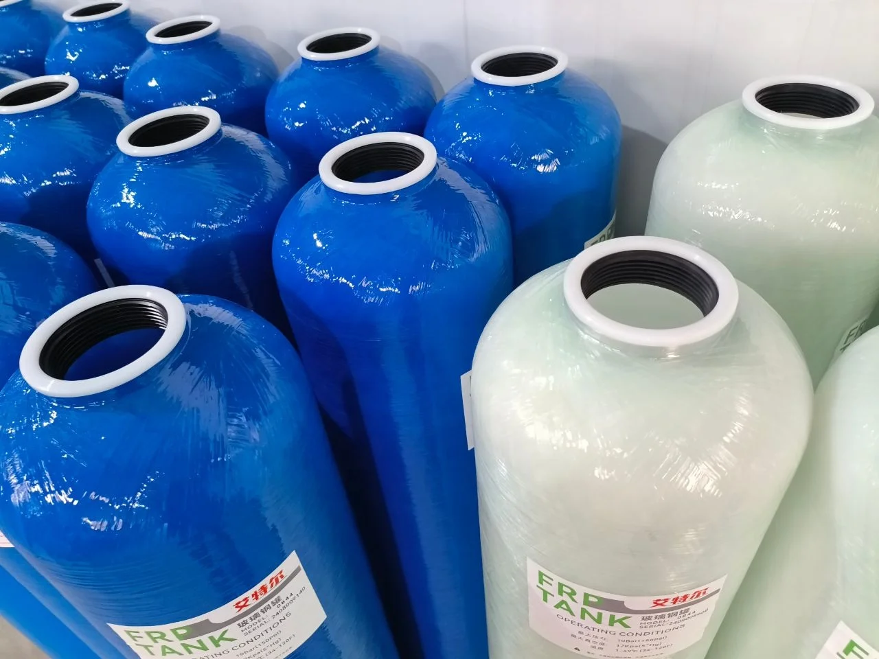 Fiberglass Vertical Storage Tank FRP Ion Exchange Resin Tank FRP Water ...