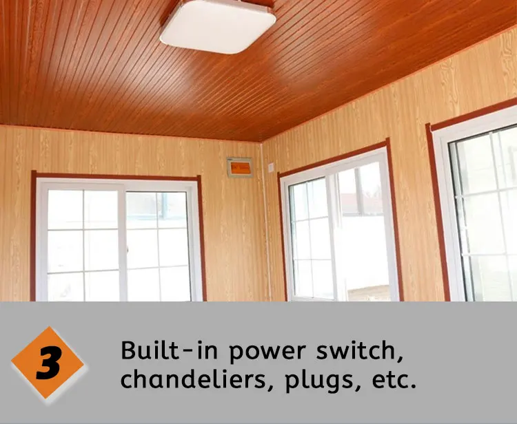 Luxury Modular Home Light Steel Frame Residential Two Bedrooms Prefab ...