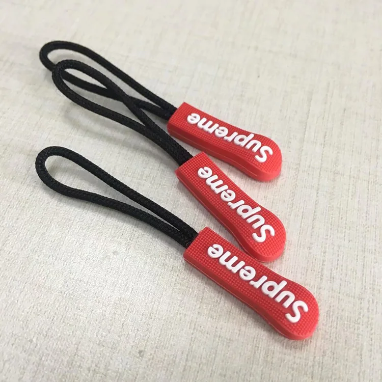 Customized Silicone Zipper Pullers for Clothing Soft PVC Rubber Zip ...
