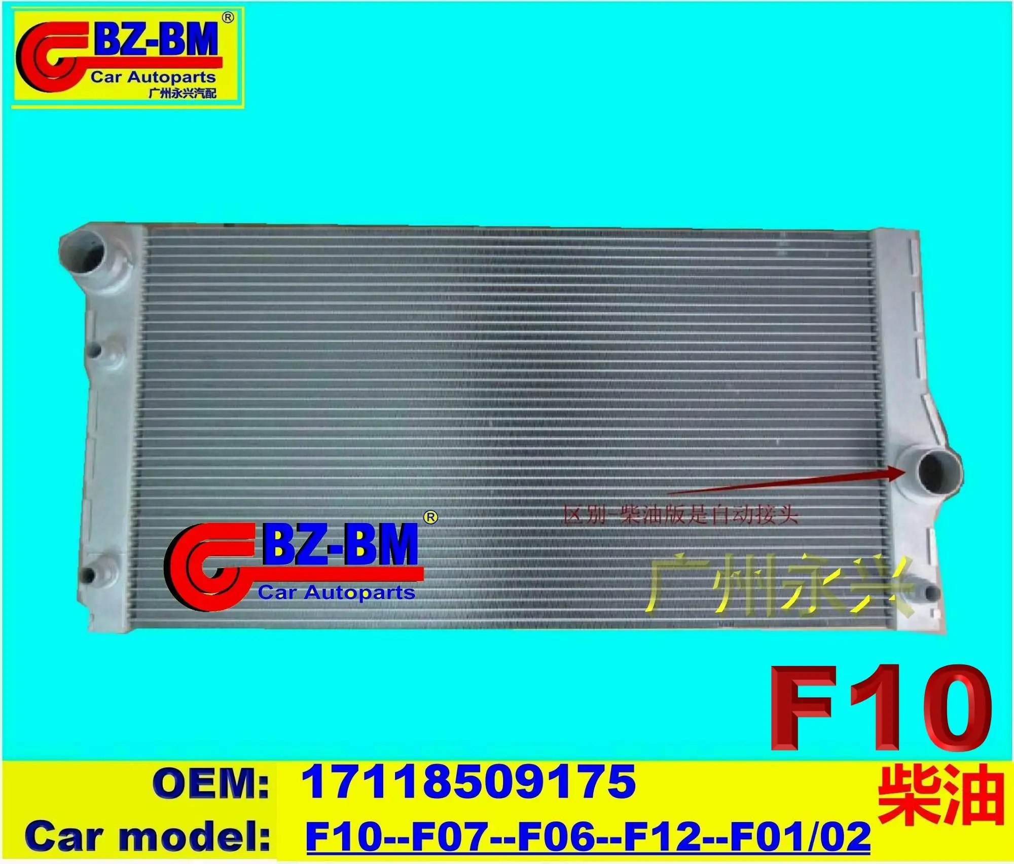 Radiator E90 F30 F10 For Bmw F18 F10 F01 F02 17117626560 New - Buy X5 ...