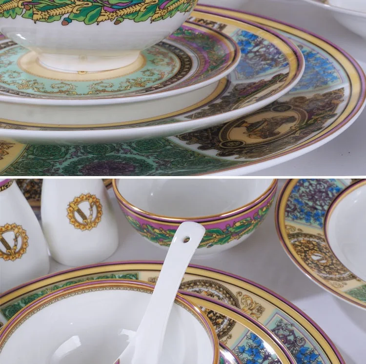 Family Tableware Set Western Food Plate Bowl Coffee Set Hot Sale Of ...