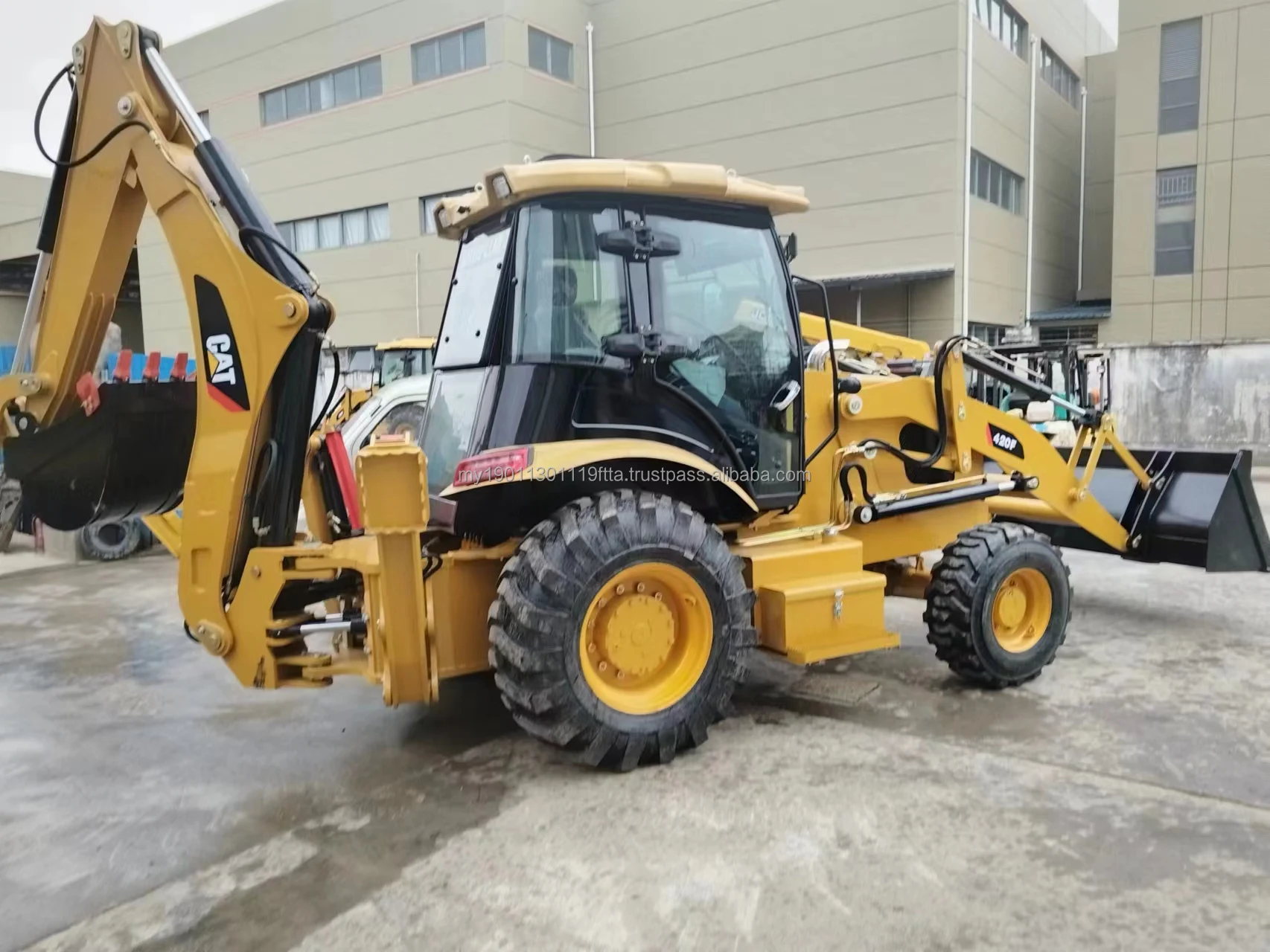Backhoe 4x4 Used Caterpillar 420F 420E Backhoe Loader for Sale, Cheap ...