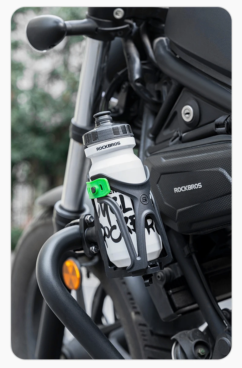 ROCKBROS Detachable Motorcycle Kettle Rack - Durable & Adjustable