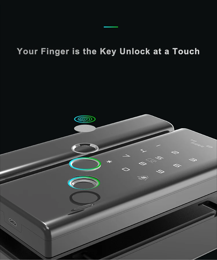 Smart Glass Door Lock - Secure & Convenient Solutions