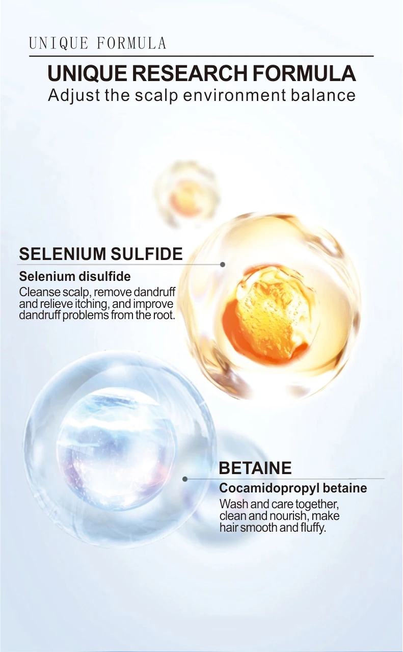 Hair Anti Dandruff Shampoo 300ml Contain Selenium Sulfide and Argan Oil ...