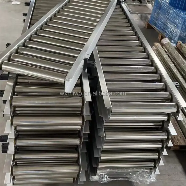 Industrial Roller Conveyor Systems Without Power / Manual Roller ...