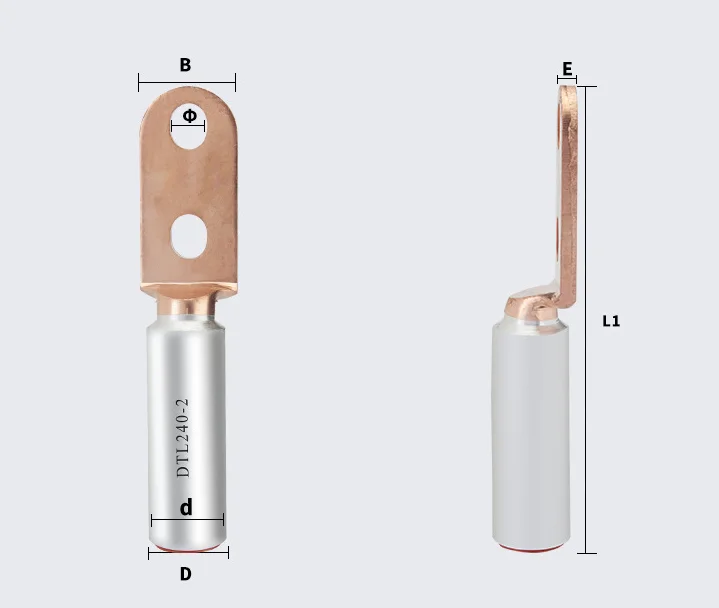 CE/IEC Certificate DTL Double/Two Holes Series Copper Aluminum ...