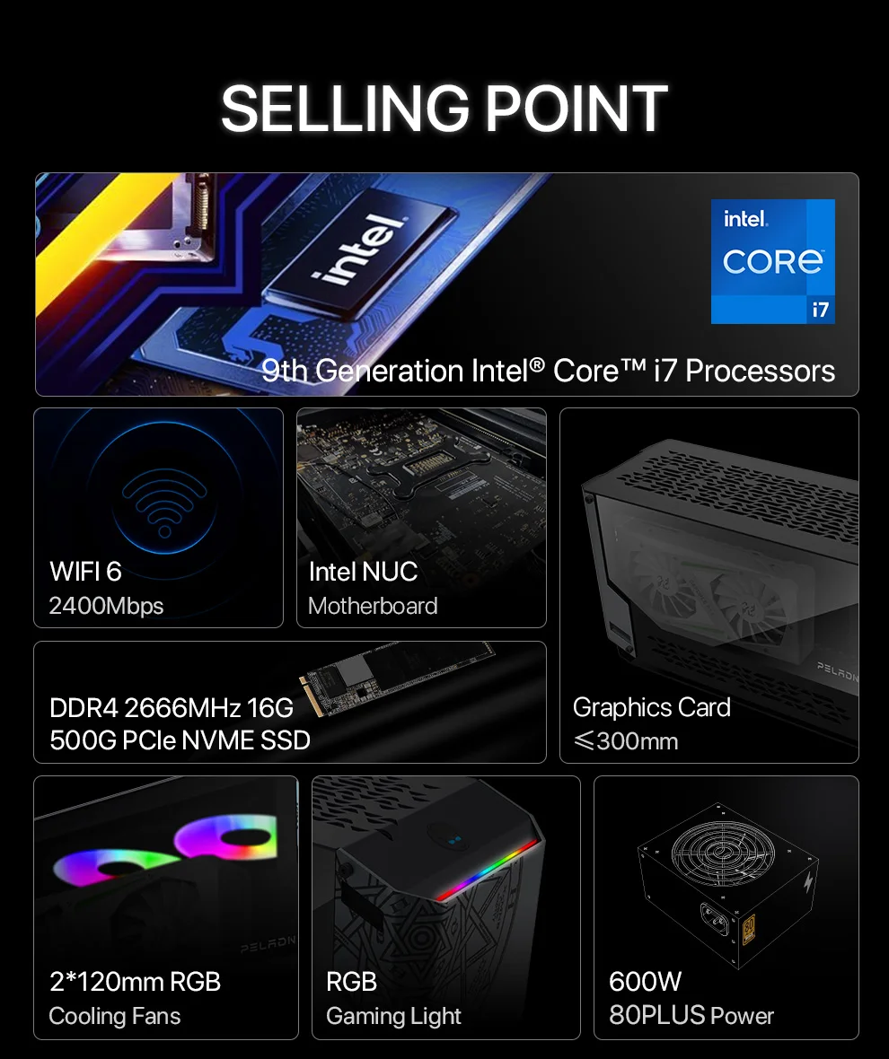 Aluminum External Gpu Enclosure E-gpu Compatible With Windows Macos ...