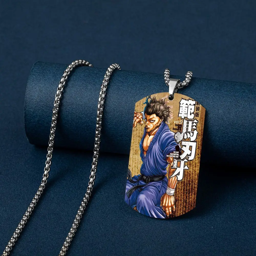 Wholesale Japan Anime Hanma Baki Stainless Steel Pendant