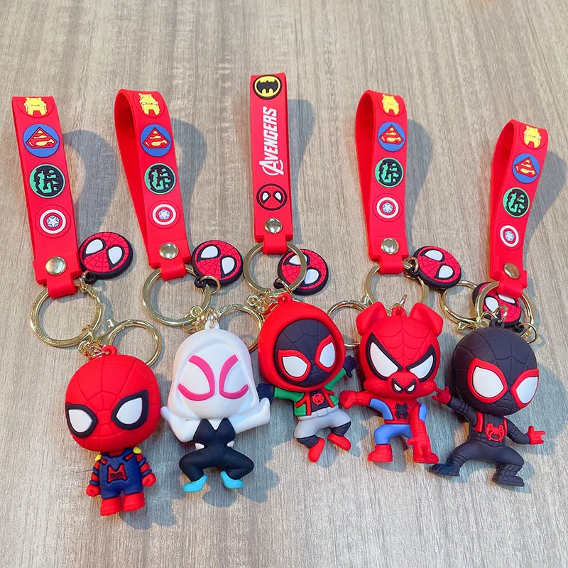 Cartoon Cool Pendant 3d Marvel Superhero Spider Keychain Wholesale ...