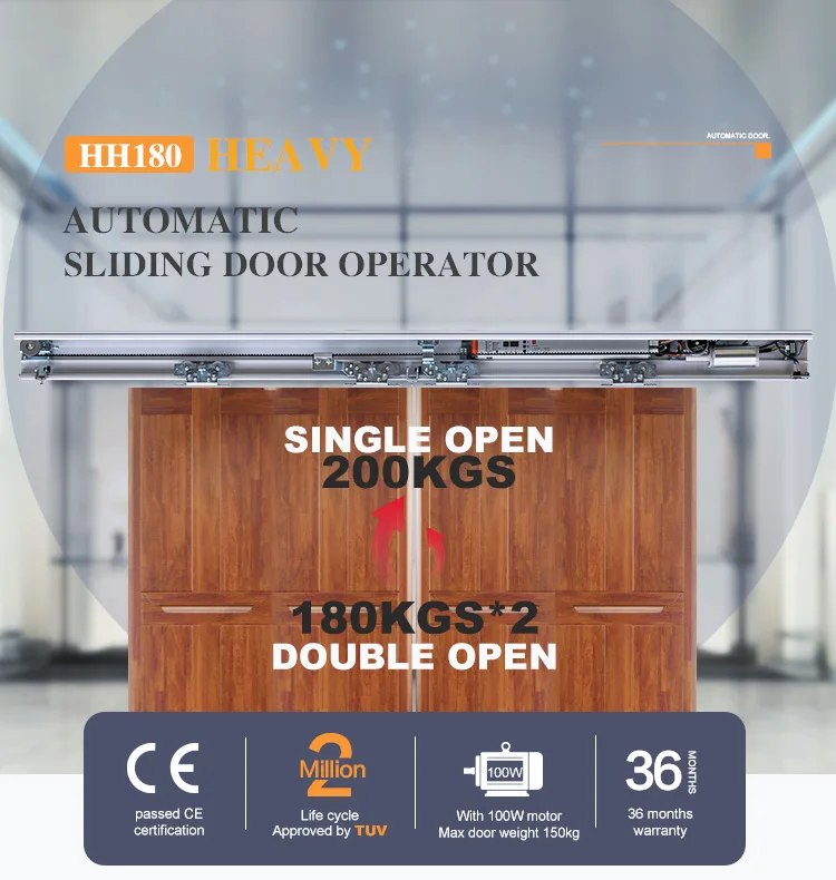 DOORTEC HH180 Automatic Sliding Door System Electric Sensor Door ...