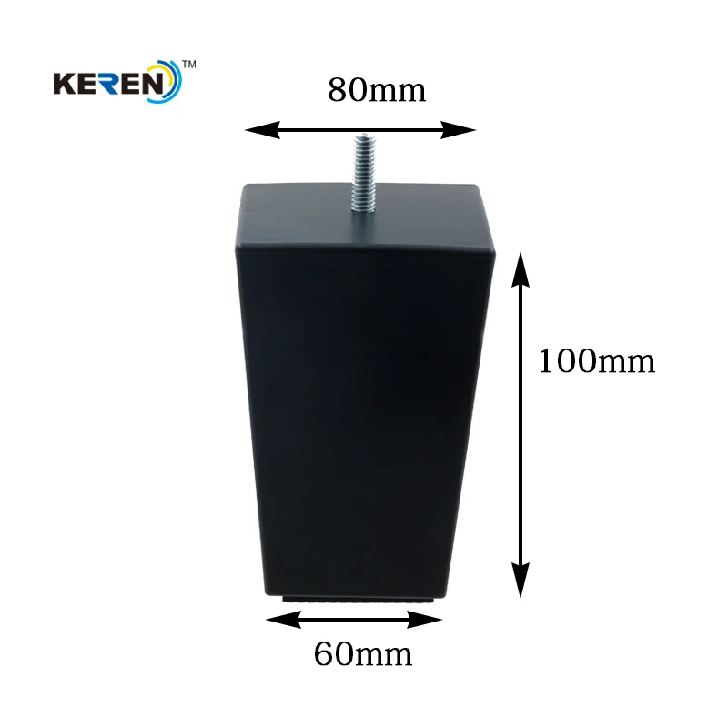 Modern 100mm High Plastic Sofa Leg Adjustable Furniture Legs for Dining ...