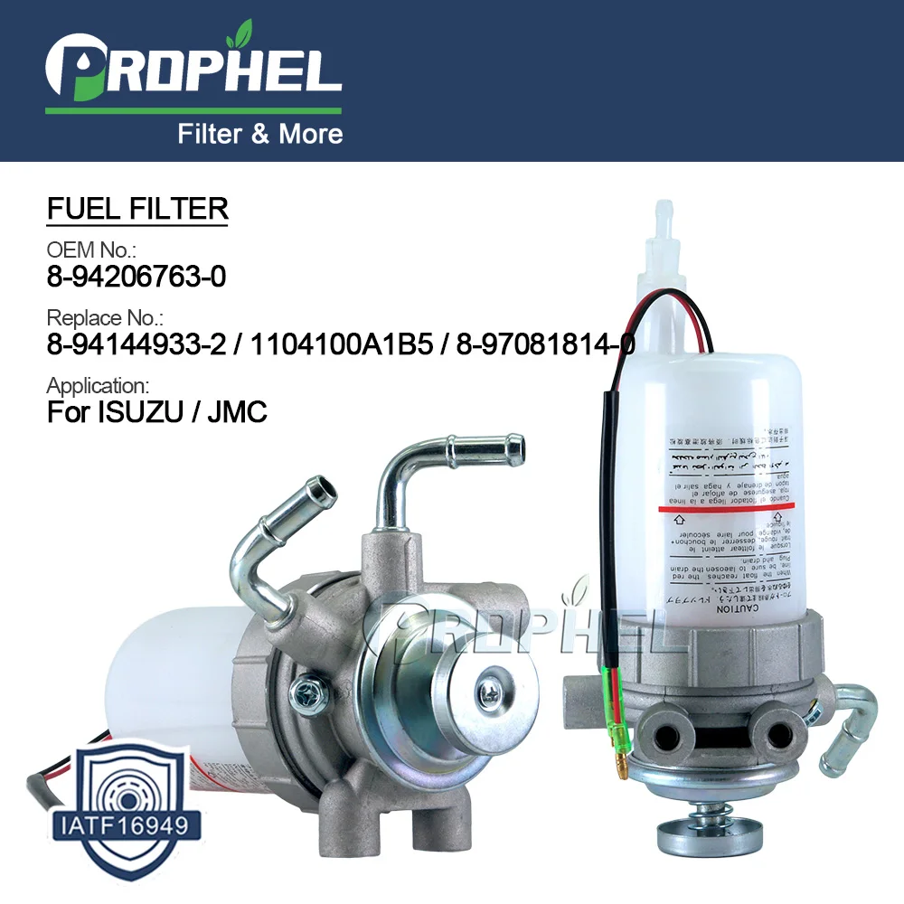 OEM卡车柴油发动机燃油水分离器过滤泵用于ISUZU 8-94144933-2 8-94206763-0 94030760 5 ...