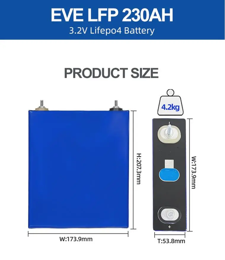 Alibaba.com: EEL LF280K 100Ah 230Ah 320Ah 3.2V LiFePO4 Battery Cell ...