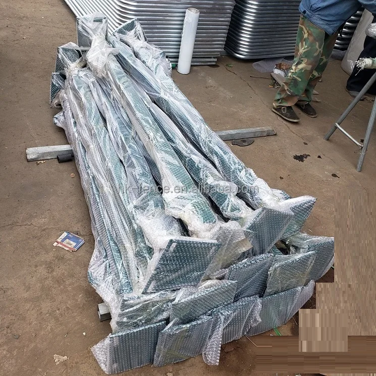 80 Microns Galvanized Metal Square Fence Post 120*60mm*6m Steel Railing ...