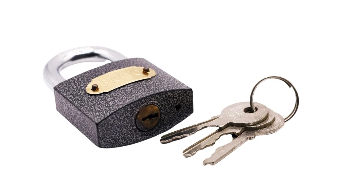 Grey Iron Padlock Hot Selling Painted With Marbled Color - Buy Grey ...