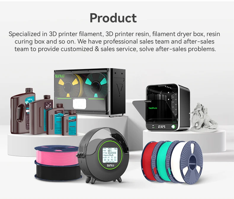 SUNLU PLA Filament - Durable, Impact-Resistant 3D Printing