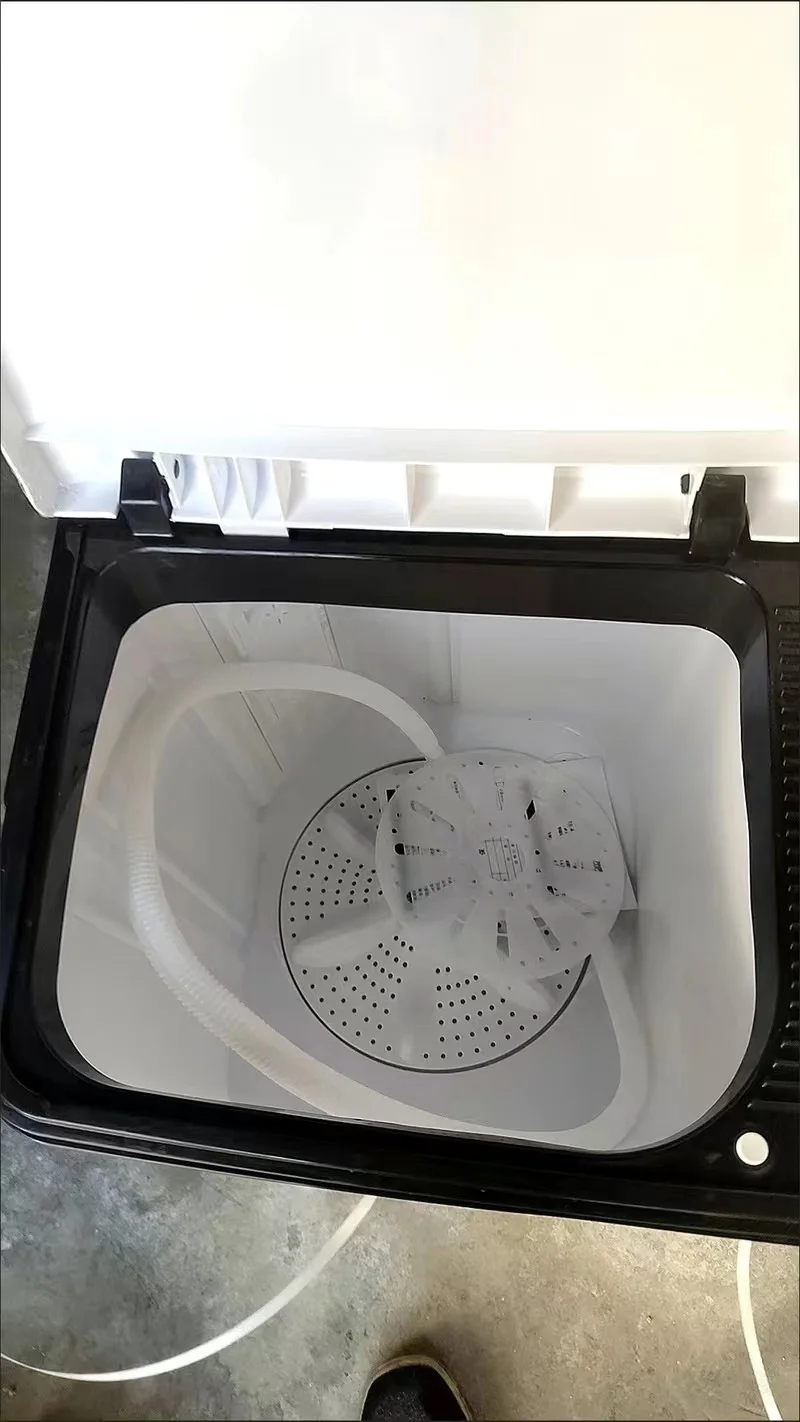 7.5kg Double Bucket Semi-automatic Washing Machine Stainless Steel ...