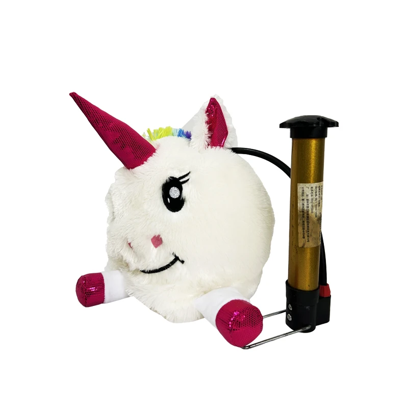 Custom Inflatable Plush Balls - Fuzzy Unicorn Toys