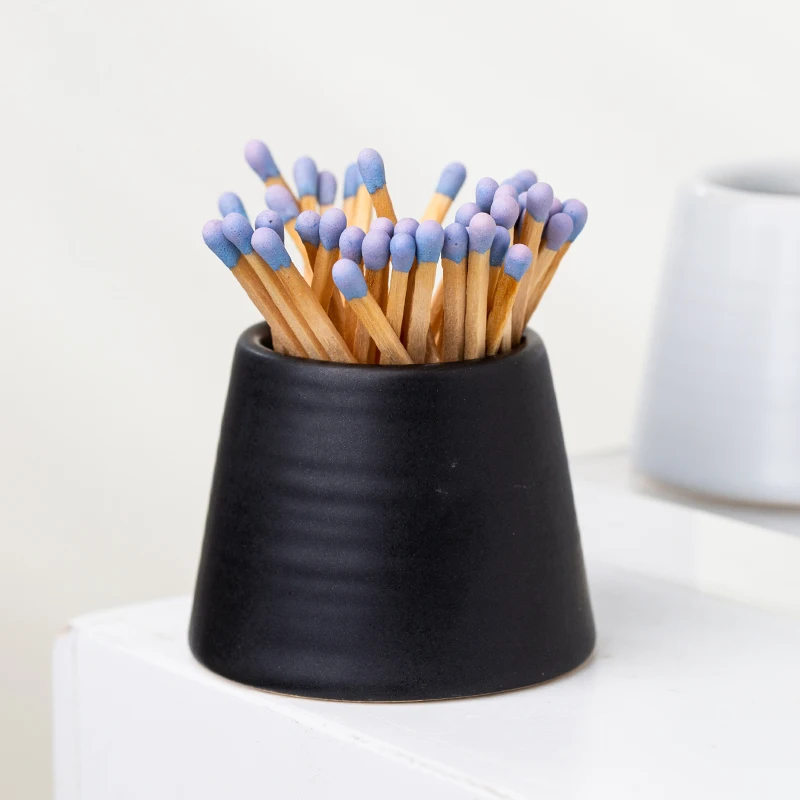 YUANWANG Custom Ceramic Match Holder Candle Container Storage Jar ...