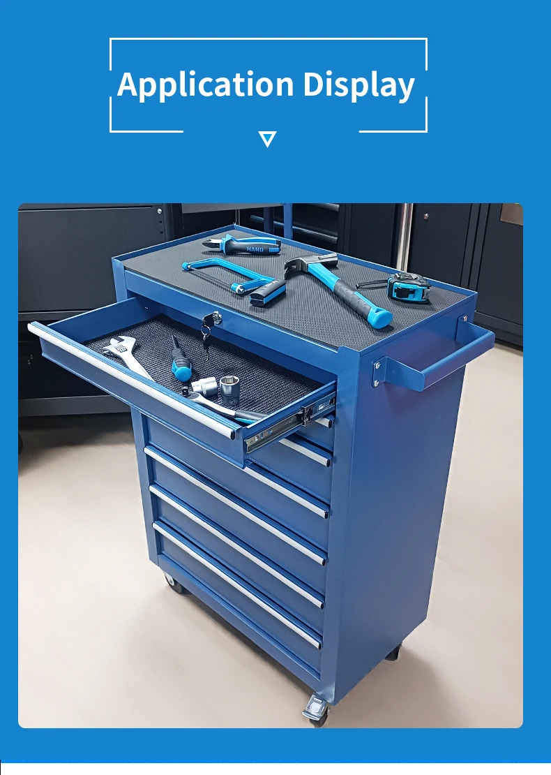 7-Drawer Tool Trolley with 117-Piece Tool Set for Garage & Workshop - OEM