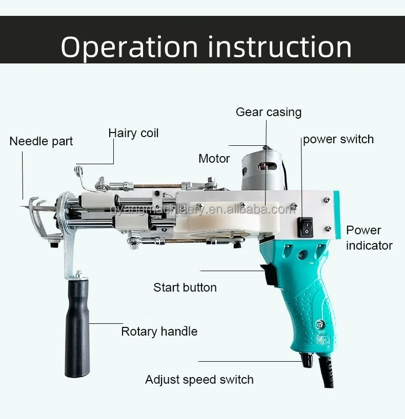 AK3 Tufting Gun - Create Hand Tufted Rugs Efficiently