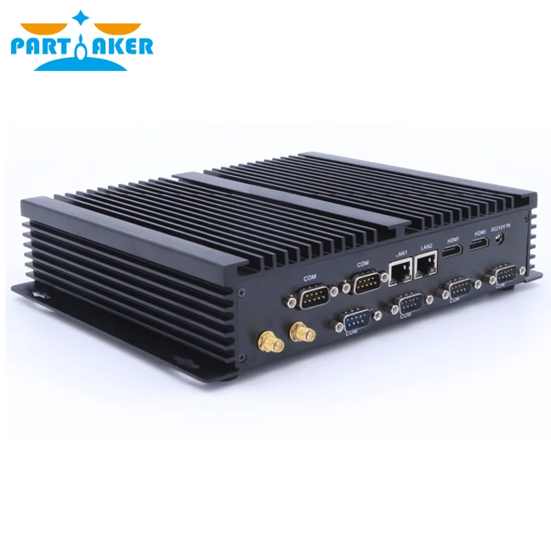 Fanless Industrial Mini Pc Dual Nic Core I3 5005u 2*hd-mi 6* Rs232 Com Itx Pc Rugged Nettop I3 ...