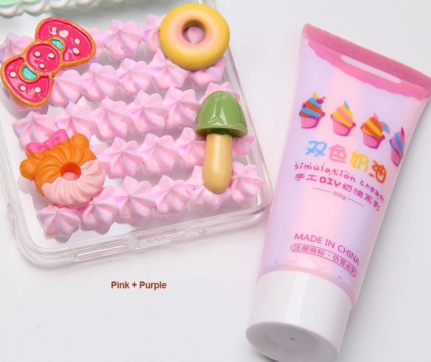50ml Whipped Cream F-ake Icing Clay Glue Whipped Simulation Cream Glue ...