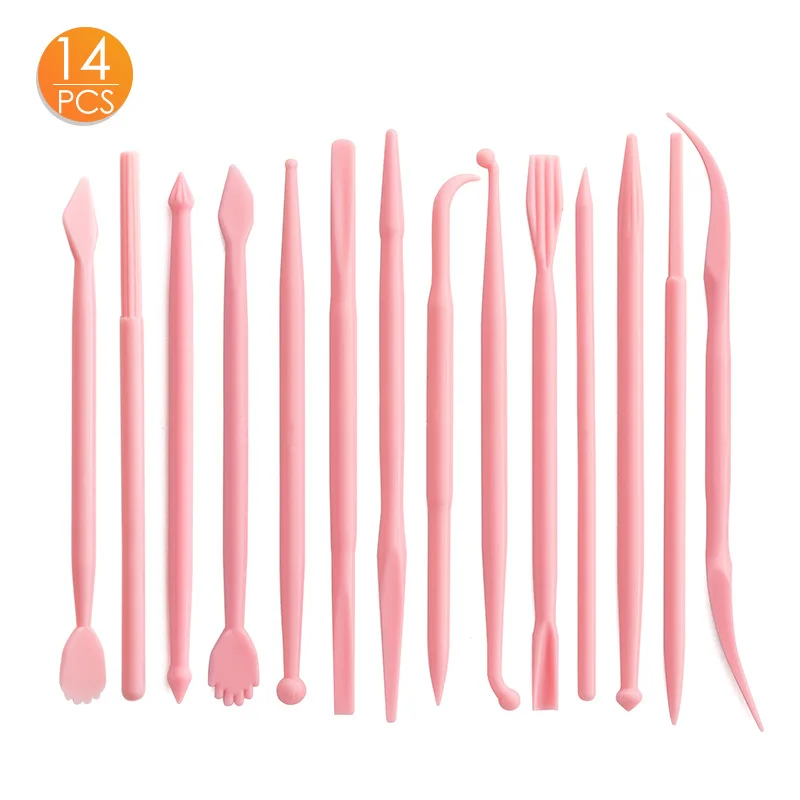 18-piece Children's Diy Plastic Polymer Clay Tools Multi Type White ...