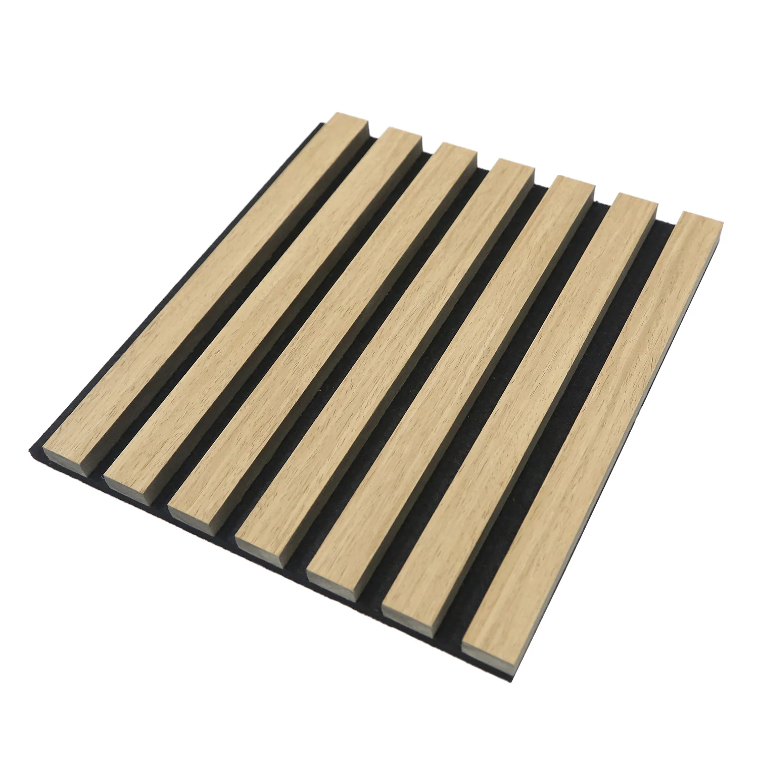 Akupanel Natural Veneer Oak Acoustic Board Slat Wooden Wool Slatted ...