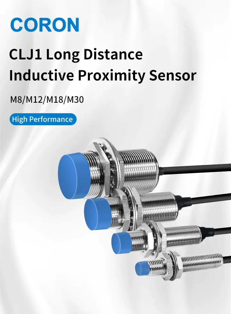 M18 Long-Range Metal Inductive Proximity Sensor CORON CLJ1-A18-8APA ...