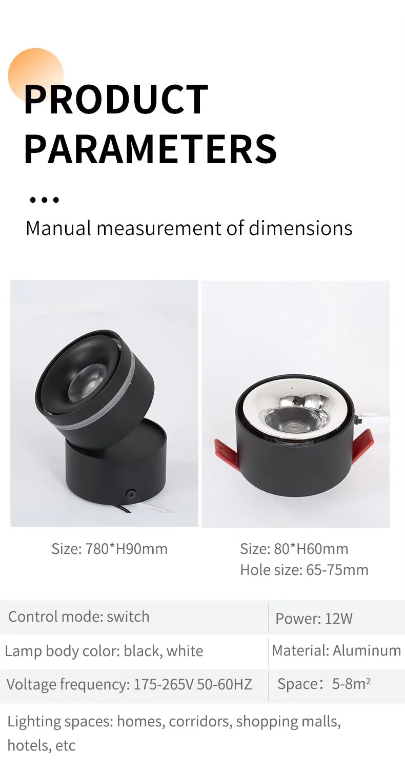 Modern High Quality Anti-Glare LED Downlights E27 Base Ceiling Light ...